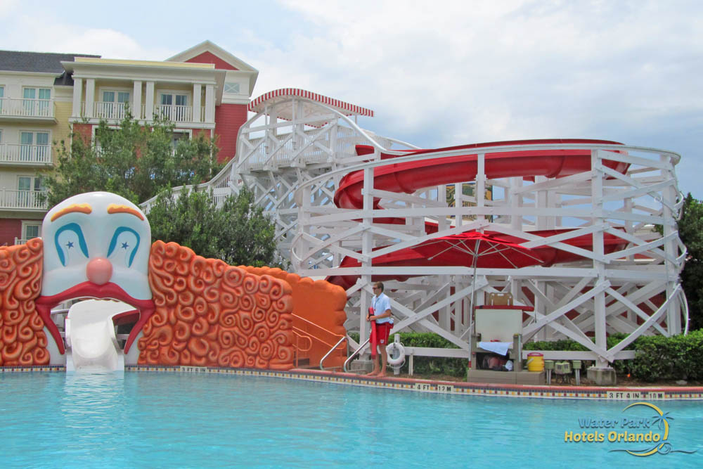 Disney's Boardwalk Inn Pool, 3 Pools, 200 Foot Water Slide