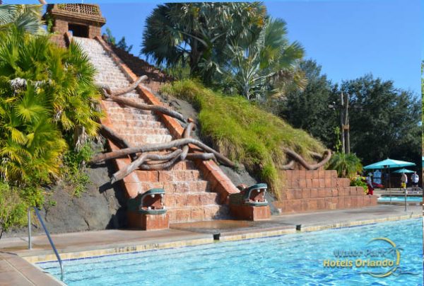 Disney Coronado Springs Resort Pool, Pictures, 123-foot water slide