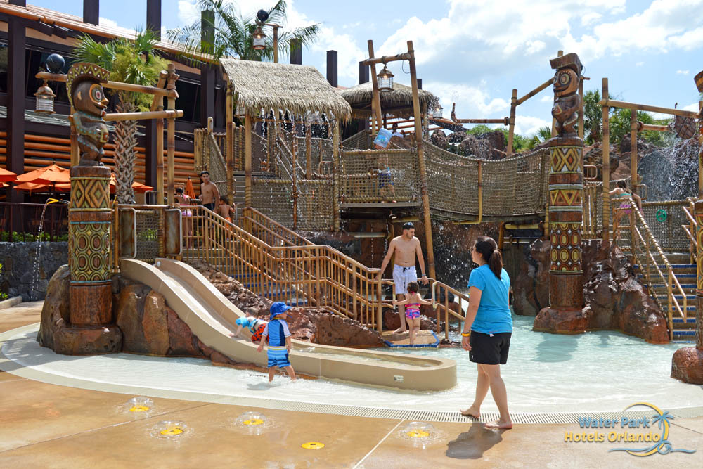 Disney Polynesian Resort Pool - Water Slide - Water Park Hotels Orlando