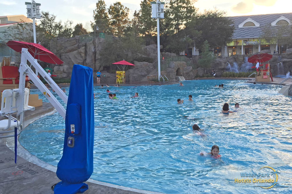 Disney Saratoga Springs Resort with 5 Pools, 2 large water slides