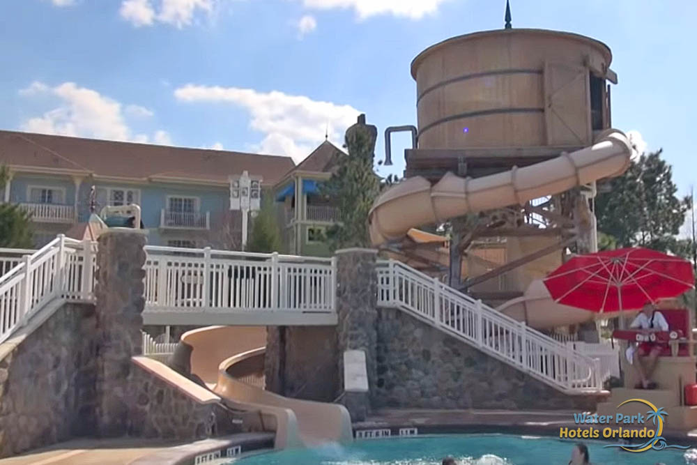 Disney Saratoga Springs Resort with 5 Pools, 2 large water slides