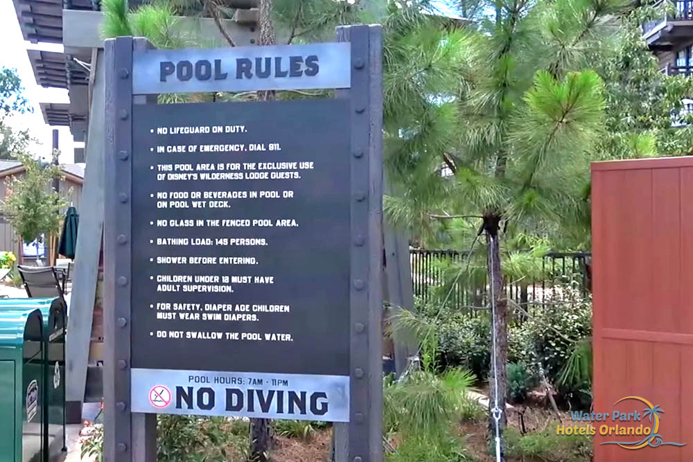 Disney Wilderness Lodge Swimming Pool - Water Slide