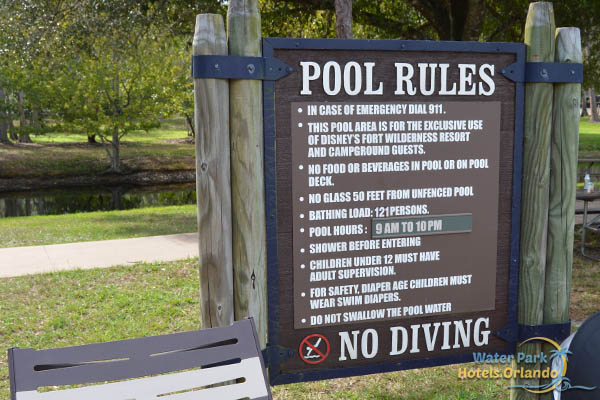 Disney’s Fort Wilderness Campground Pool - 2 Pools & Water Slides