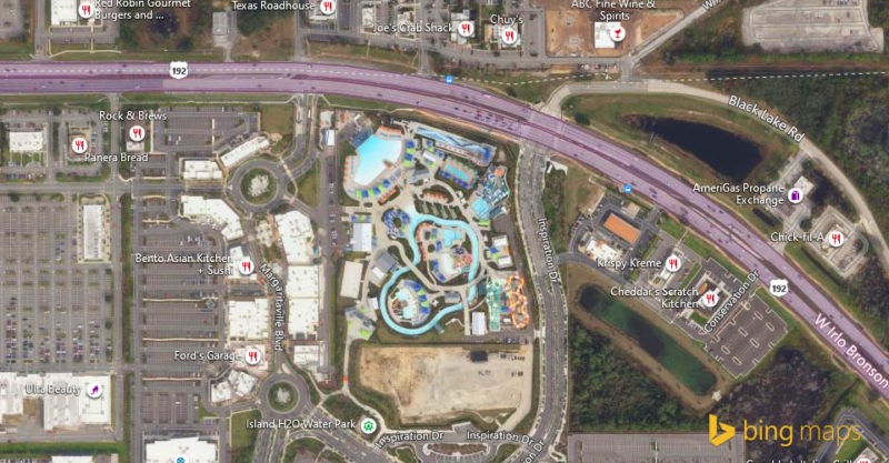 Island H2O Live Map and PDF - Water Slides, Lazy River, Kids Splash Park