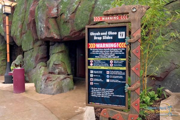 Universal Volcano Bay Ohyah and Ohno Drop Slides