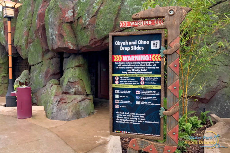 Universal Volcano Bay Ohyah and Ohno Drop Slides