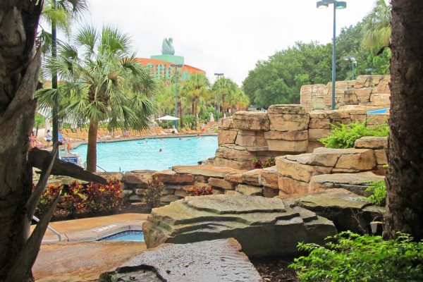 Walt Disney World Swan Resort with 4 Quiet Pools Water Slide, waterfall