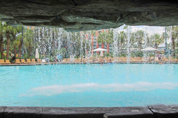 Walt Disney World Swan Resort with 4 Quiet Pools Water Slide, waterfall
